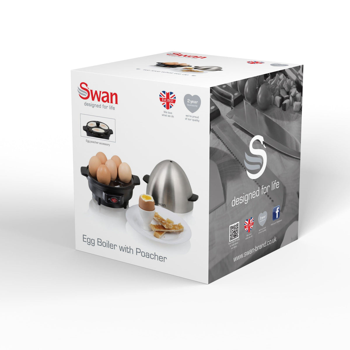 Swan egg cooker store